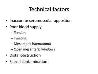 Principles of bowel anastomosis | PPTX