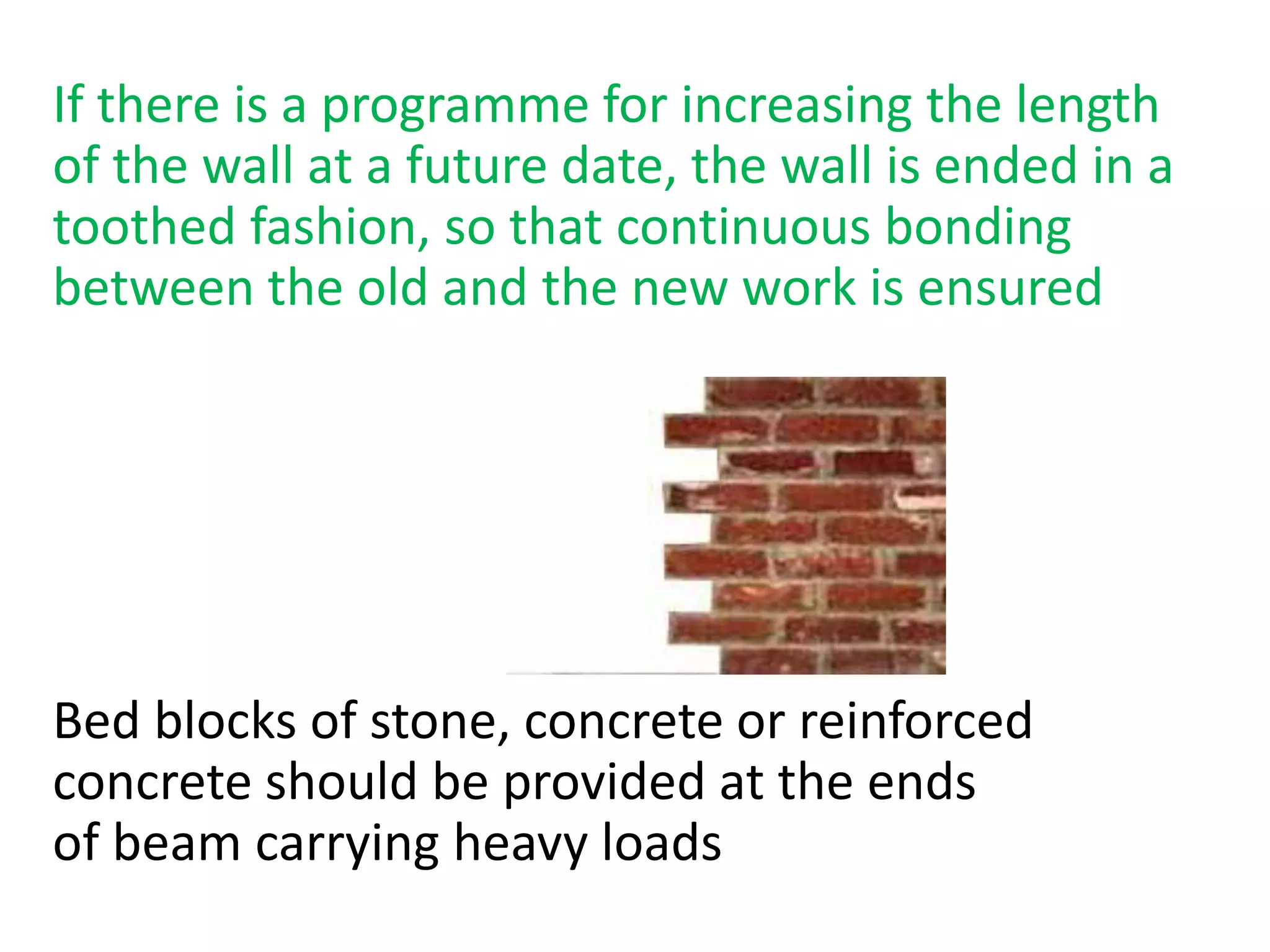 Significance & Principles of brick masonry ppt | PPT