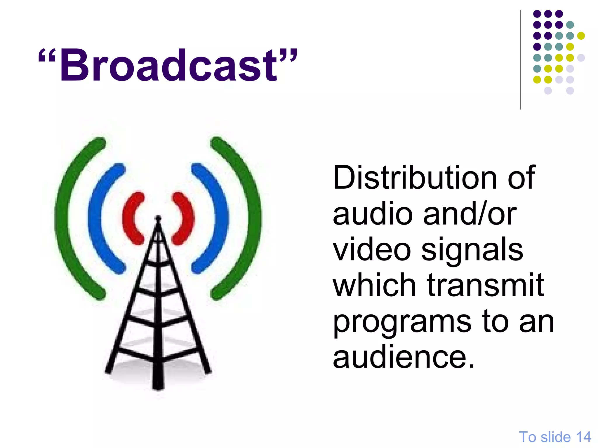 Principles Of Broadcasting Ppt Computer Networking Computing