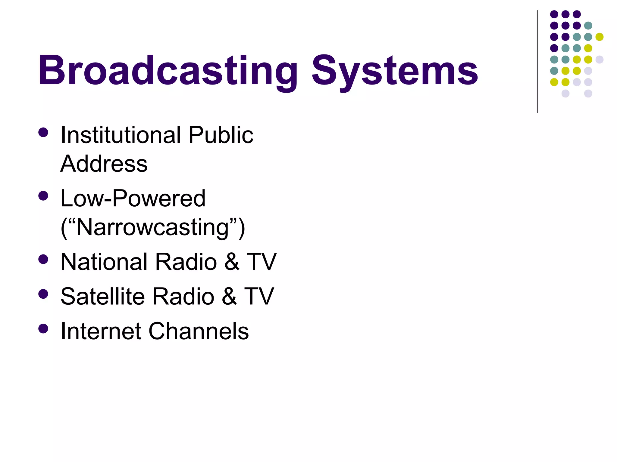 Principles of broadcasting | PPT