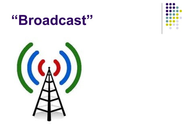 Principles of broadcasting | PPT | Computer Networking | Computing