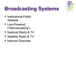 Principles of broadcasting | PPT