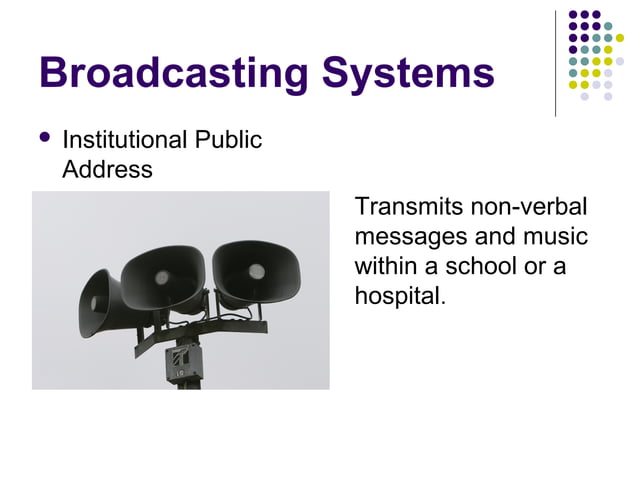 Principles of broadcasting | PPT | Computer Networking | Computing