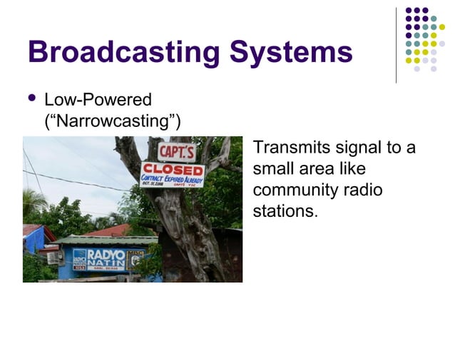 Principles of broadcasting | PPT | Computer Networking | Computing