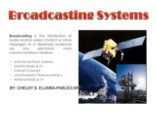 Principles of broadcasting | PPT