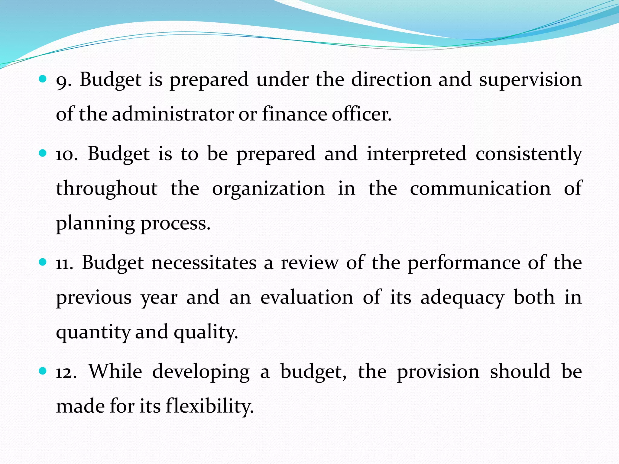 Principles of budget | PPTX