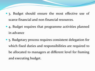 Principles of budget | PPTX