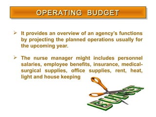 Budgeting Principles in Nursing Administration | PPT