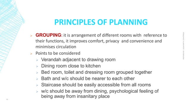 Principles of building planning | PPTX | Indoor Environmental Quality ...