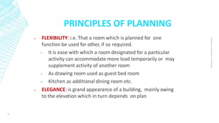 Principles of building planning | PPTX