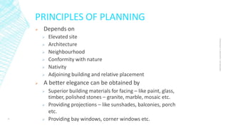 Principles of building planning | PPTX