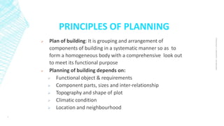 Principles of building planning | PPTX