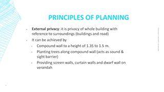 Principles of building planning | PPTX