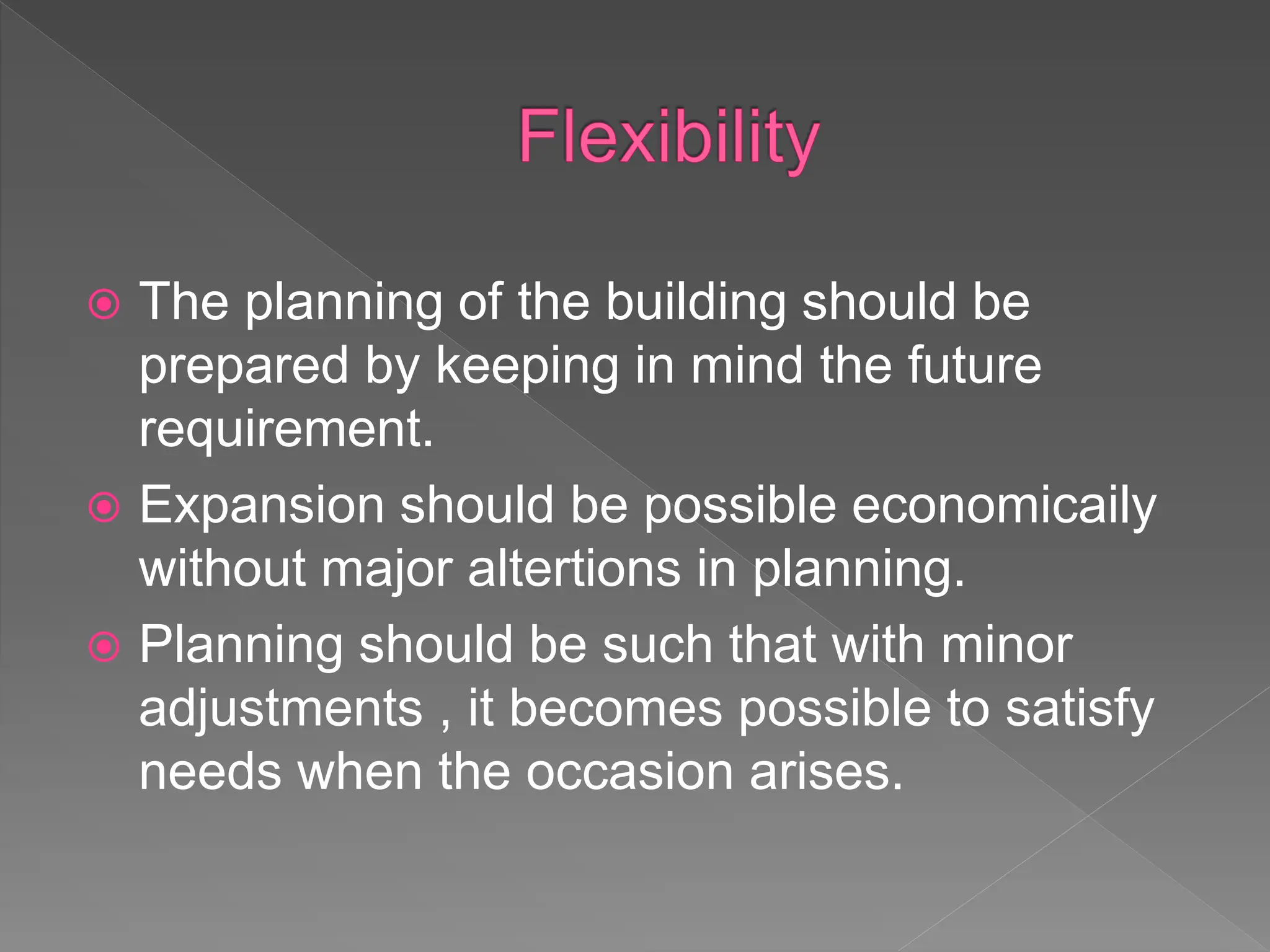 Principles of Building Planning - Aspect,prospect, etc.pptx