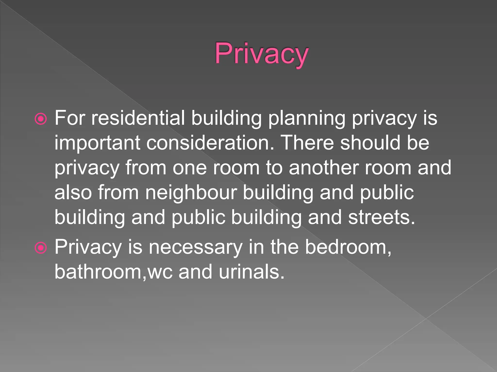 Principles of Building Planning - Aspect,prospect, etc.pptx