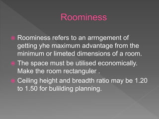 Principles of Building Planning - Aspect,prospect, etc.pptx