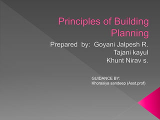 Principles of Building Planning - Aspect,prospect, etc.pptx
