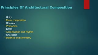 Principles of building planning, principles of architecture | PPTX
