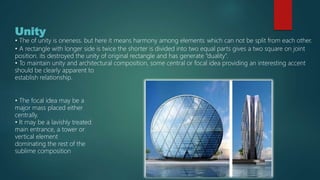 Principles of building planning, principles of architecture | PPTX