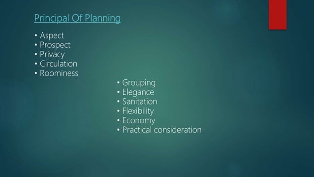 Principles of building planning, principles of architecture | PPT