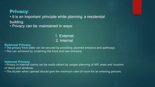 Principles of building planning, principles of architecture | PPTX