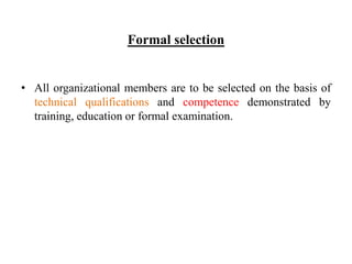 Principles of bureaucratic theory ppt | PPTX