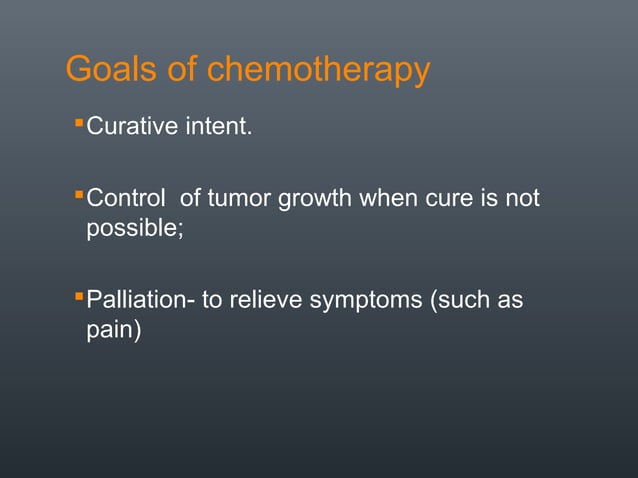 Principles of cancer chemotherapy | PPT
