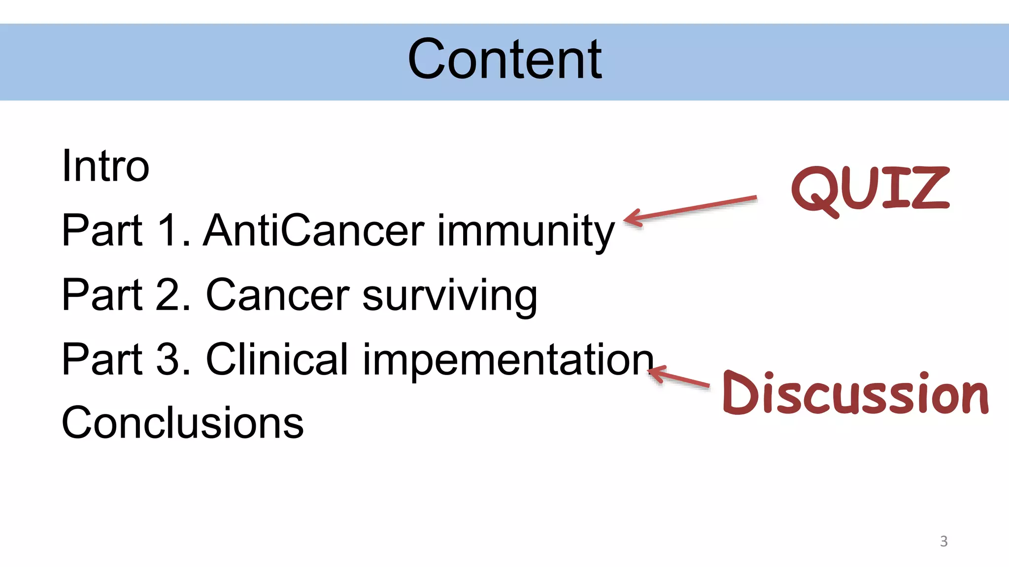 Principles of cancer immunotherapy | PPTX