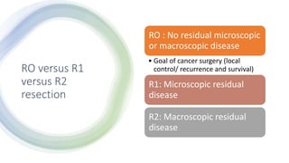 Principles of Cancer Surgery | PPTX
