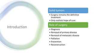 Principles of Cancer Surgery | PPTX