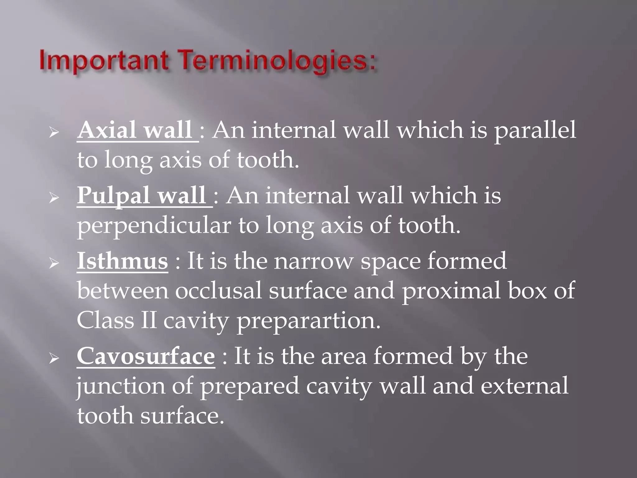 Principles of cavity preparation | PPTX