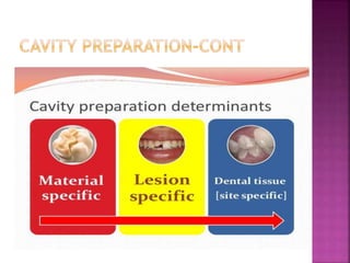 Principles of cavity preparation 2017 | PPTX