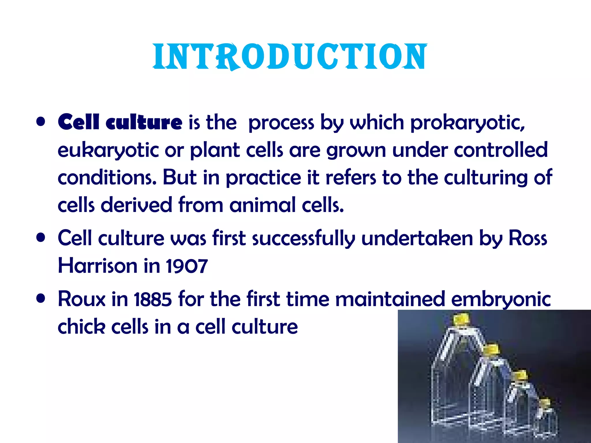 Principles of cell culture | PPT