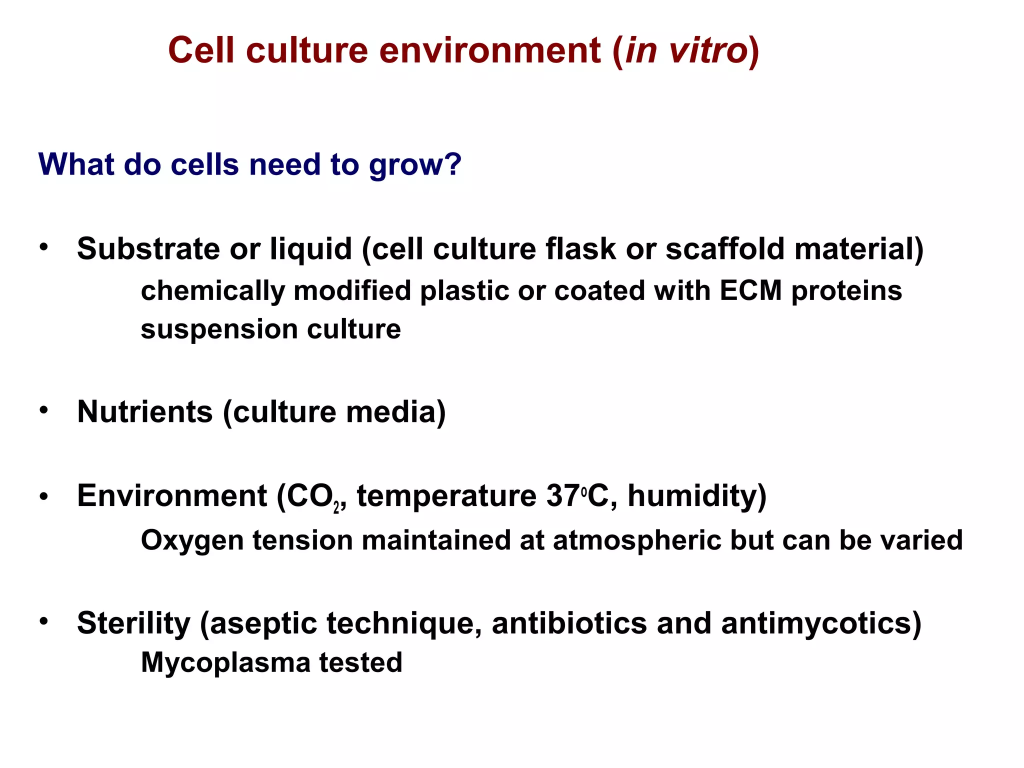 Principles of cell culture | PPT
