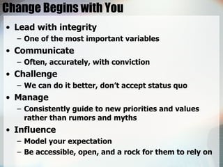 Principles Of Change Management | PPT