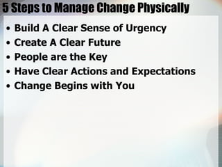 Principles Of Change Management | PPT