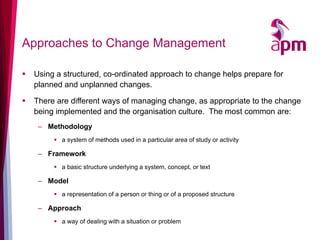 Principles of change management York July 2019 | PDF | Career Advice ...