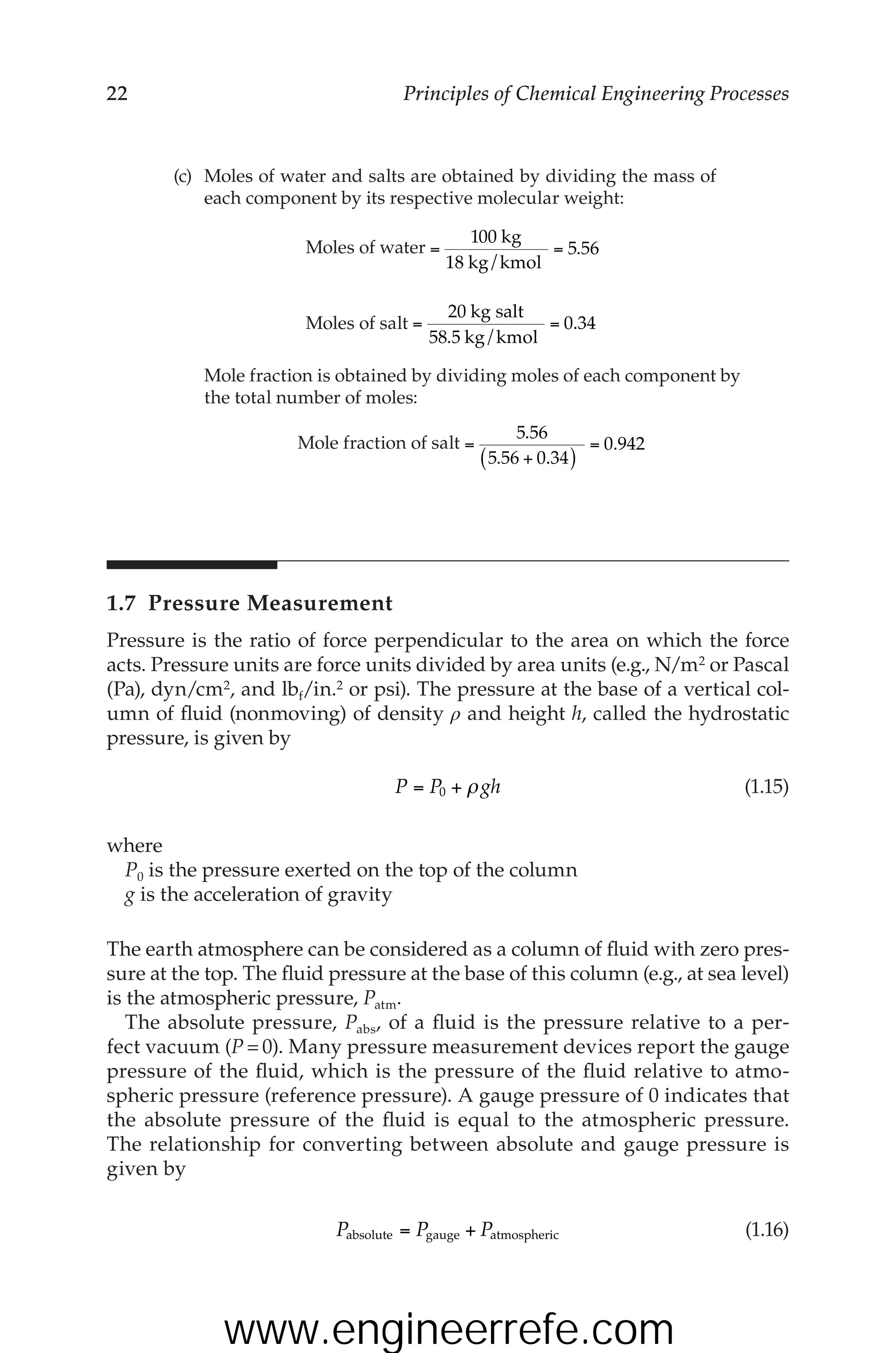 PrinciplesofChemicalEngineeringProcesses | PDF