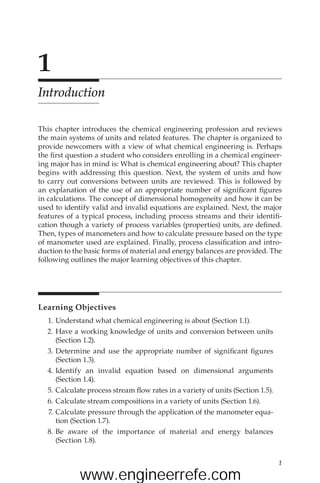 PrinciplesofChemicalEngineeringProcesses | PDF