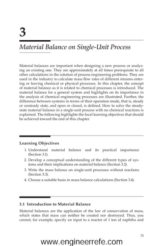 PrinciplesofChemicalEngineeringProcesses | PDF