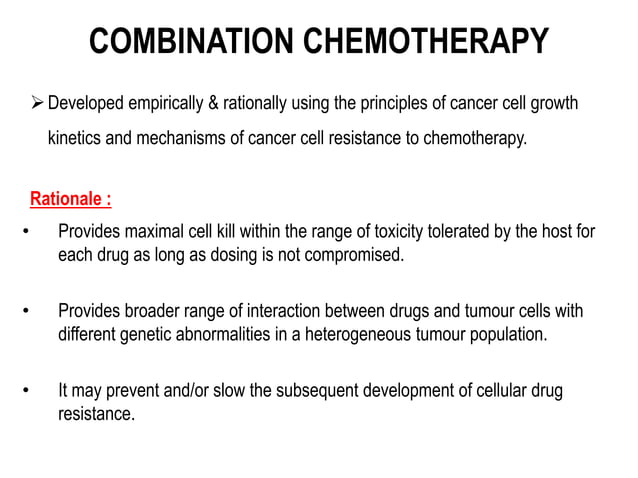 Principles of chemotherapy | PPTX