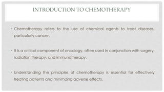principles of chemotherapy presentation. | PPTX