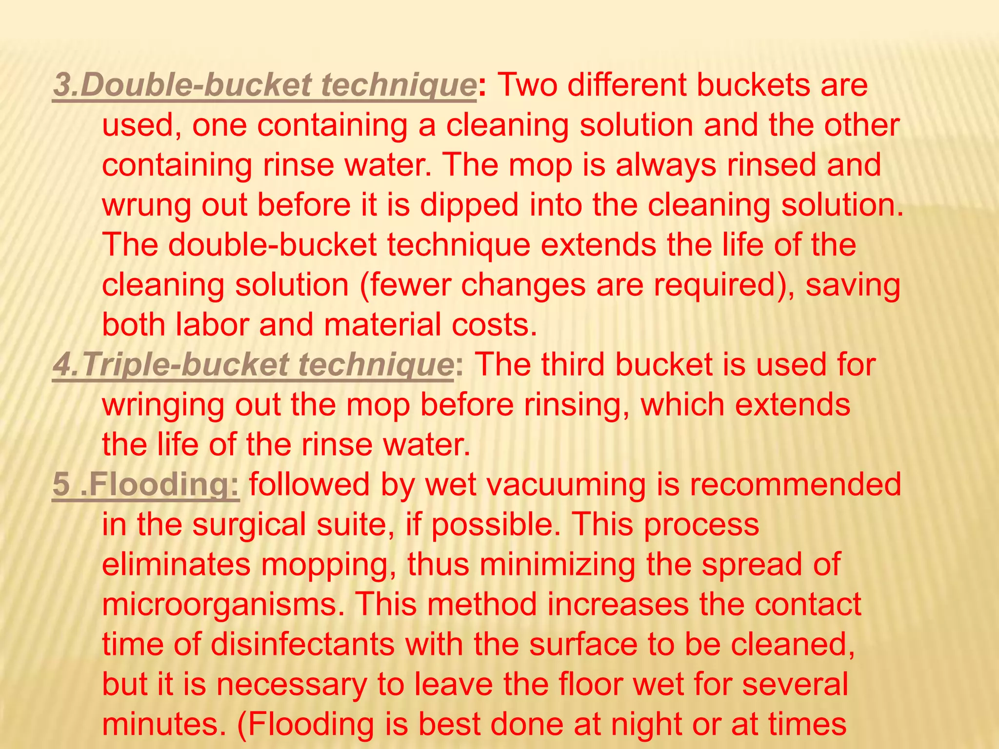 Principles of cleaning | PPTX