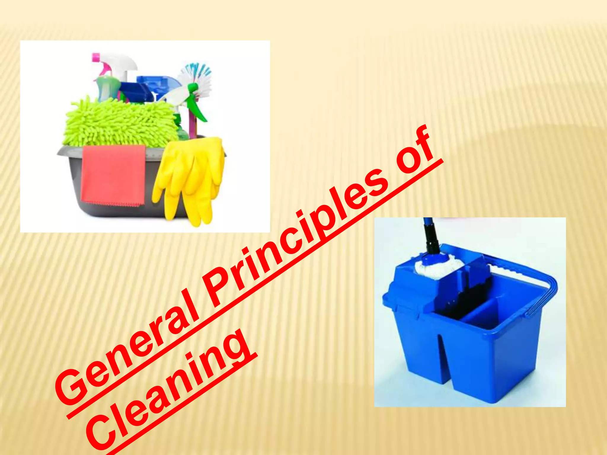 Principles of cleaning | PPTX