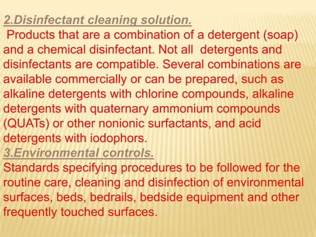 Principles of cleaning | PPTX