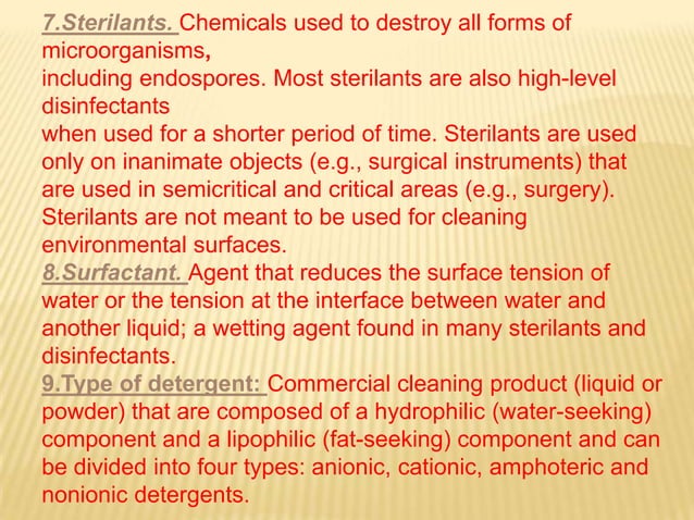 Principles of cleaning | PPTX