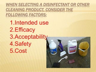 Principles of cleaning | PPTX