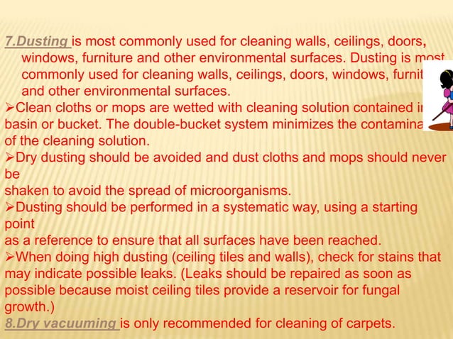 Principles of cleaning | PPTX