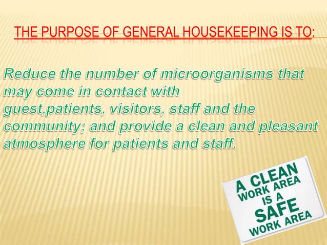 Principles of cleaning | PPTX