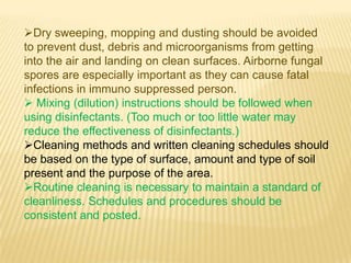 Principles of cleaning | PPTX